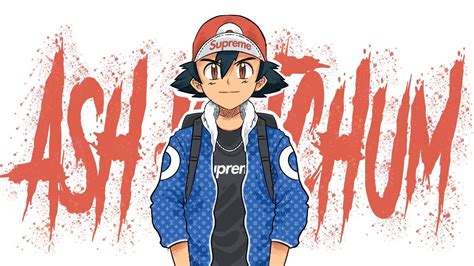 How To Draw Ash Ketchum Hypebeast Youtube