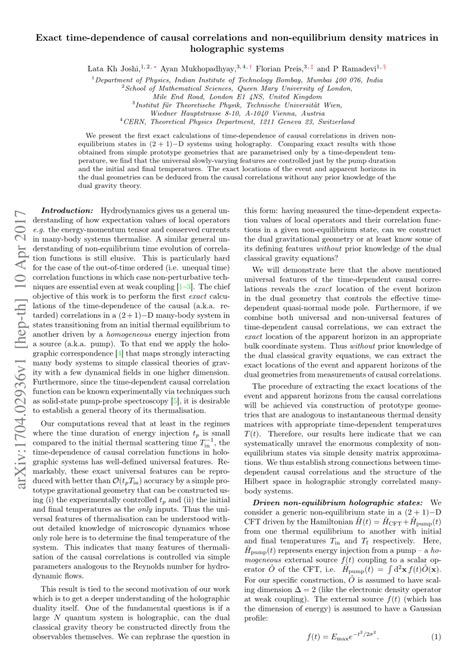 Pdf Exact Time Dependence Of Causal Correlations And Non Equilibrium