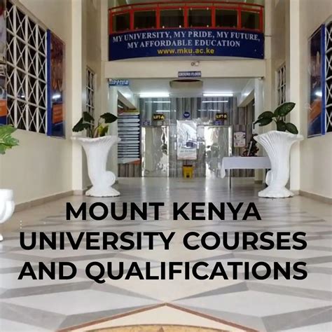 Mount Kenya University Courses And Qualifications 2025 Intake Kenya