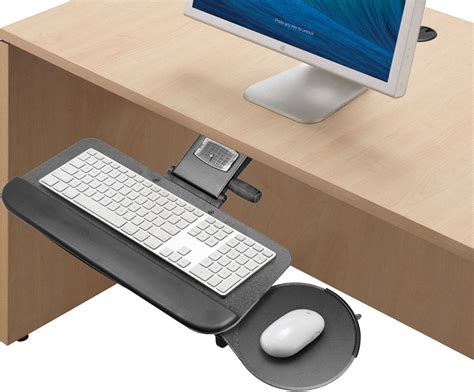 Richelieu Articulating Keyboard Tray With Spinout Mouse Tray