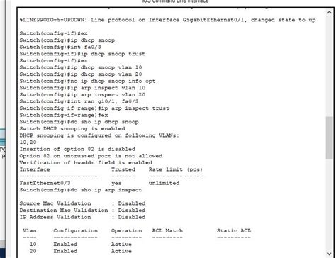 Jessica Waters On Linkedin Here Is My Dhcp Snooping And Dynamic Arp Inspection Lab Configs Now I…