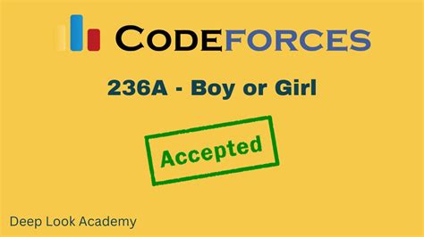 236a Boy Or Girl Codeforces Solution Bangla C Language