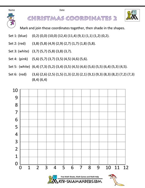 Activities Fun Math Plotting Points