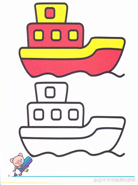 卡通简笔画涂色图片打印（共16张） 简笔画图片大全