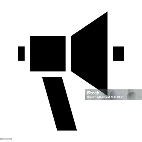 프로모션 메가폰 아이콘입니다 벡터 일러스트 레이 션은 배경에 흰색으로 격리되어 있습니다 0명에 대한 스톡 벡터 아트 및 기타 이미지 0명 개념 개념과 주제 Istock