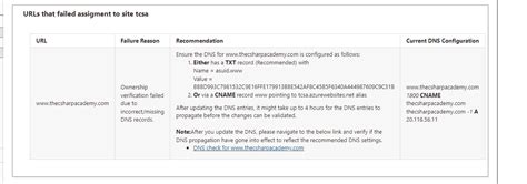 Configuring Custom Domain From Godaddy In Azure App Service Not Working Microsoft Qanda