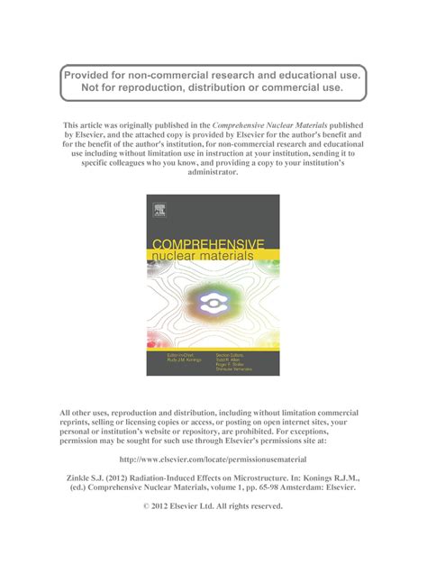 Radiation Induced Effects On Microstructure Unt Digital Library