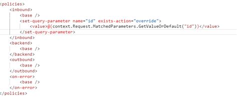 Send Parameters To Azure Apim Operation And Then To Backend Api