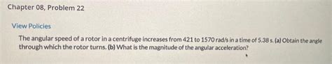 Solved Chapter 08 Problem 22 View Policies The Angular