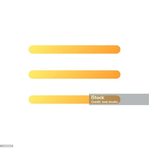 Hamburger Menu Pixel Perfect Flat Gradient Color Ui Icon Stock Illustration Download Image Now