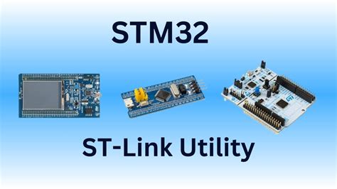 Stm32 How To Work With St Link Utility YouTube