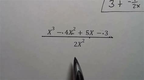 How To Divide A Polynomial By A Monomial In Algebra