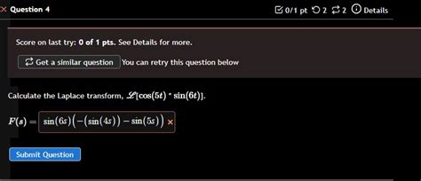 Solved Question 4score On Last Try 0 ﻿of 1 ﻿pts ﻿see