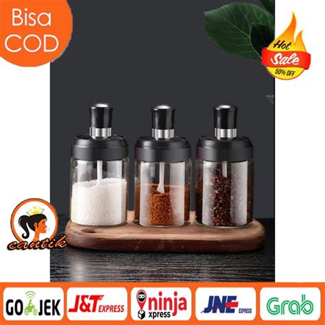 Jual Toples Bumbu L951 Tempat Bumbu Botol Bumbu Unik Sendok Nempel Di Tutup Kotak Bumbu Kaca