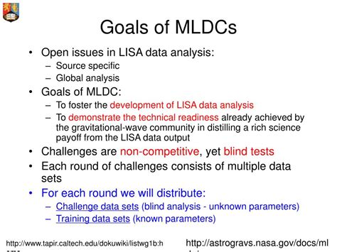 Ppt Mock Lisa Data Challenges Alberto Vecchio On Behalf Of The List Task Force Powerpoint