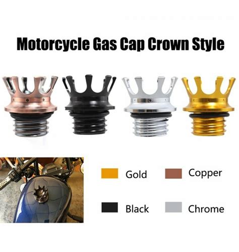 부품 알루미늄 크라운 연료 가스 탱크 캡 커버 오일 캡 유니버설 액세서리 할리 데이비슨 Sportster Road King