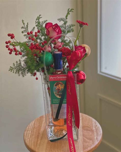 홍대 크리스마스 와인플라워 칠링백와인 포함 솜씨당