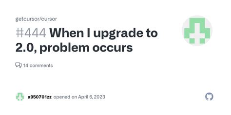 When I Upgrade To 20 Problem Occurs · Issue 444 · Getcursorcursor