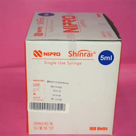 Buy Nipro Syringe 5ml With Needle At Competitive Prices