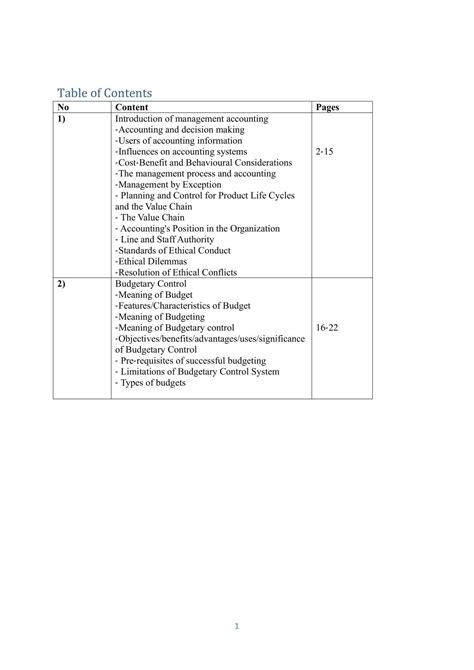Management Accounting Notes Fin4284 Management Accounting Segi