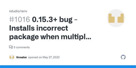 Bug Installs Incorrect Package When Multiple Packages In A Github Repo Issue