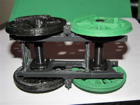 Model Locomotive With 3d Print Technology Test Assembly Of Mids With