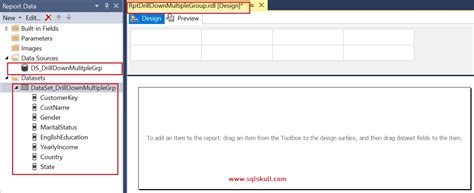 Create Multi Group Drill Down Report In Ssrs Sql Bi Tutorials