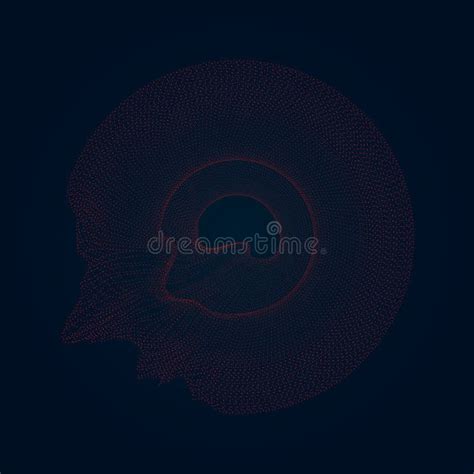 Vector Abstract Background With A Colored Dotted Dynamic Waves Line And Particles Stock Vector