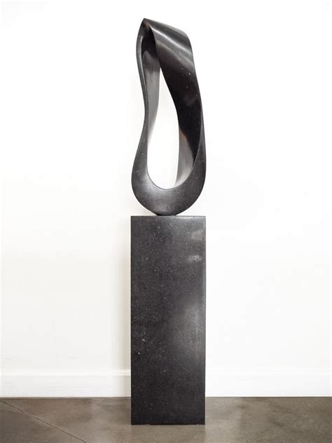 Jeremy Guy Mobius H3 10 50 Smooth Elegant Black Granite Abstract