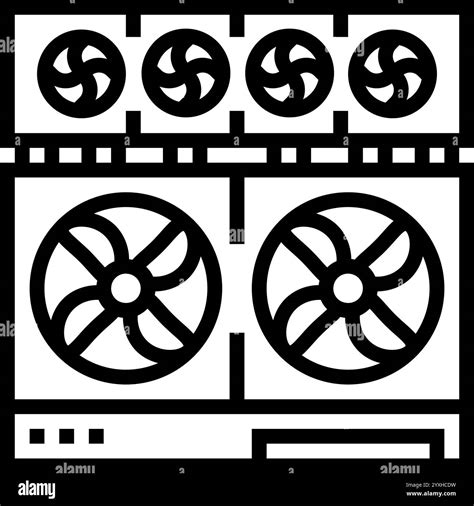 Cooling Fan Data Center Line Icon Vector Illustration Stock Vector Image And Art Alamy