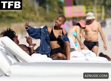 Willow Smith Looks Hot In A Black Bikini On The Beach In Miami Aznude