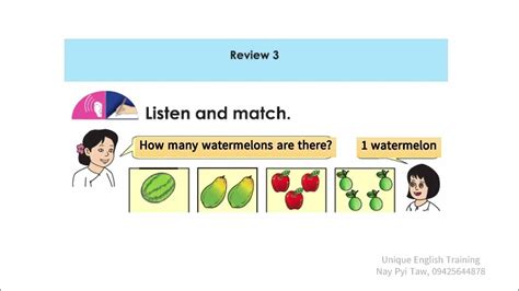 Grade 1 English အင်္ဂလိပ်စာ သင်ရိုးသစ် Unit 6 Review လိုက်ဆိုလေ့ကျင့်ပါ Youtube