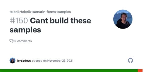 cant build these samples · issue 150 · telerik telerik xamarin forms