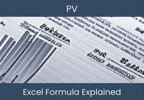 Pv Fórmula De Excel Explicada Excel Excel