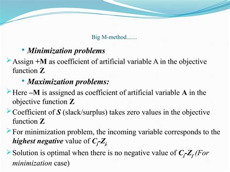 Chapter 2 Iii Optimization A Minimization Type Of Lpppptx