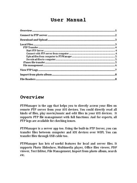 user manual pdf file transfer protocol computer file