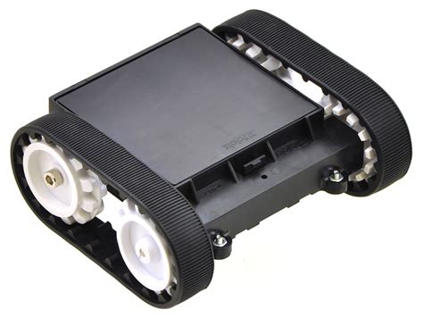 Pololu Zumo Chassis Kit Assembled Bottom View Shown With Motors And