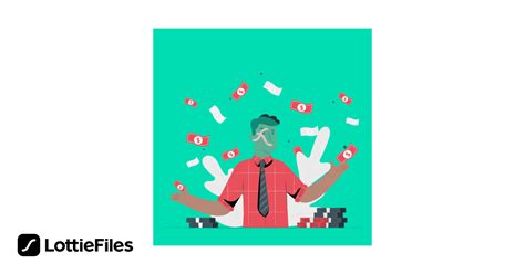 Lottiejson による無料の Money Rain Lottie Json Animation アニメーション Lottiefiles