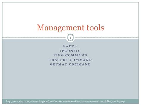 Part1 Ipconfig Ping Command Tracert Command Getmac Command Ppt Download