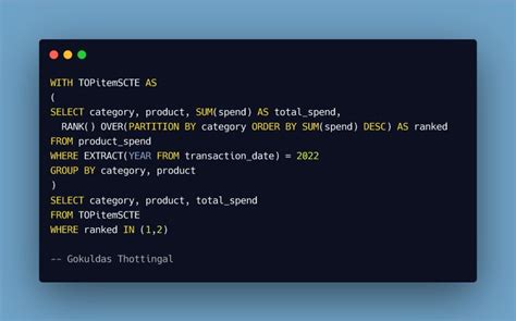 Gokuldas Thottingal On Linkedin Amazon Datalemur Sql Medium