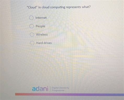 Cloud In Cloud Computing Represents What StudyX