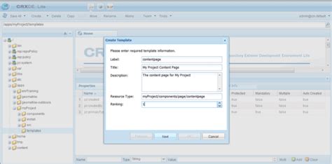 Create A Template In Adobe Cq5 Aem Cq5 Tutorials