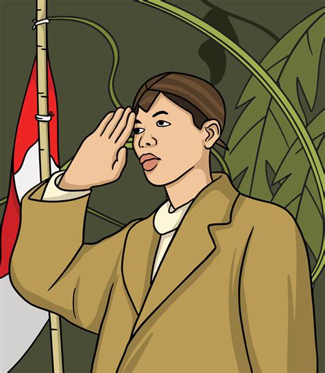 Jendral Sudirman Portrait Illustration Happy Indonesian National Heroes Day 25942332 Vector Art