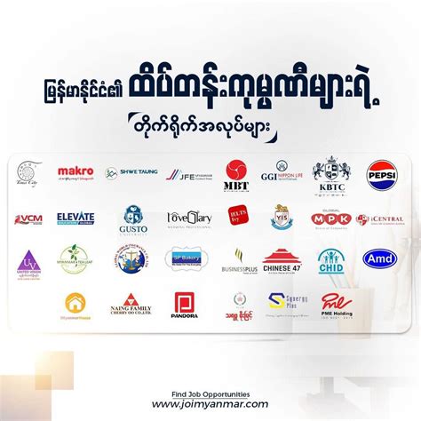 📢 မြန်မာနိုင်ငံရဲ့လုပ်ငန်းနယ်ပယ်ပေါင်းစုံက ကုမ္ပဏီ 1400 နီးပါးဟာ Joim Website ပေါ် Register ပ