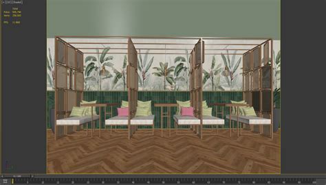 Modern Southeast Asian Restaurant Booth Partition Commercial Partition