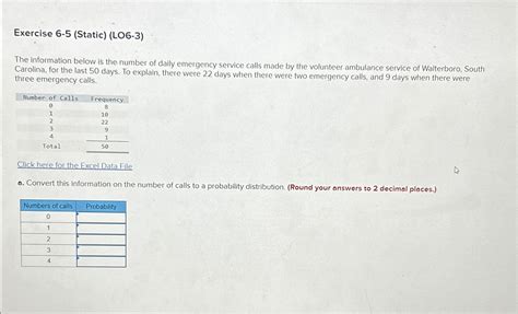 solved exercise 6 5 static lo6 3 the information below is