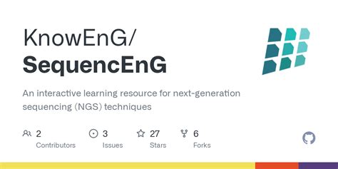 GitHub KnowEnG SequencEnG An Interactive Learning Resource For Next Generation Sequencing