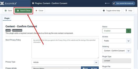How To Add An I Agree To Privacy Policy Checkbox On The Joomla Contact