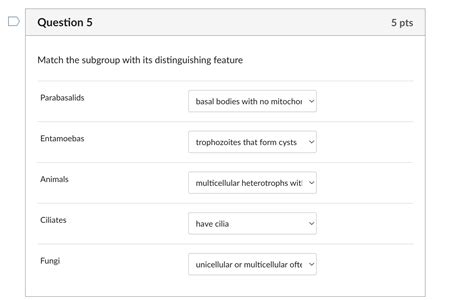 Solved Question 5match The Subgroup With Its Distinguishing