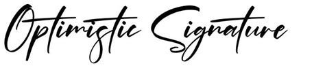 Optimistic Signature Font By Perspectype Studio Fontriver